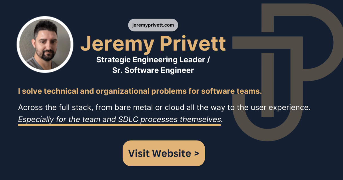 Jeremy Privett | Strategic Engineering Leader
